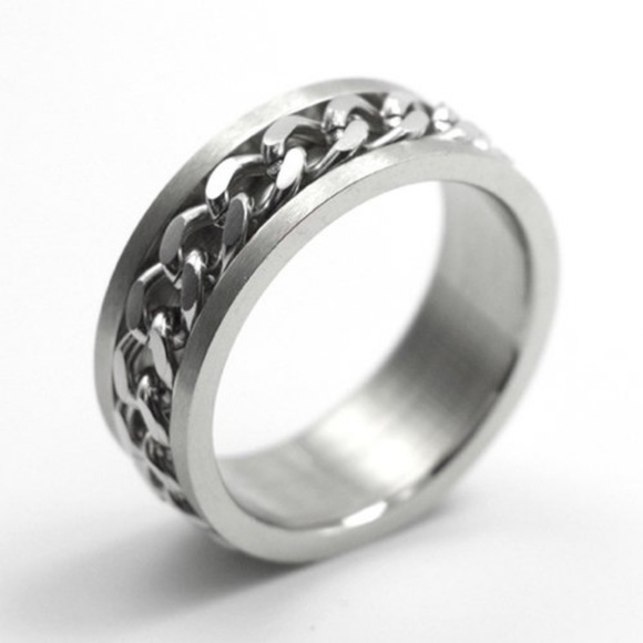 Jewelry | 525 Biker Chain Stainless Steel Rotating Band 54 | Poshmark